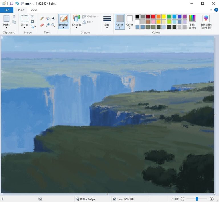 Christian Young Creates Remarkable Art Entirely In Microsoft Paint ...