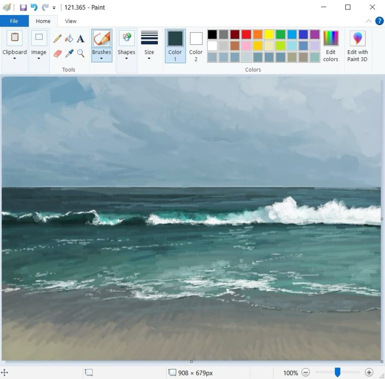 Christian Young Creates Remarkable Art Entirely In Microsoft Paint ...