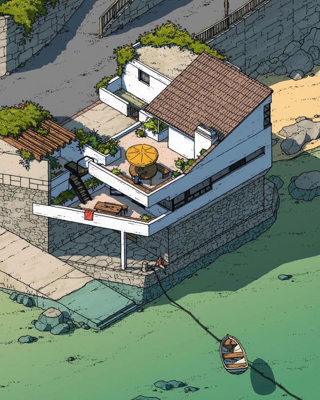 An Artist Merges Architecture and Illustration into a Detailed Visual ...