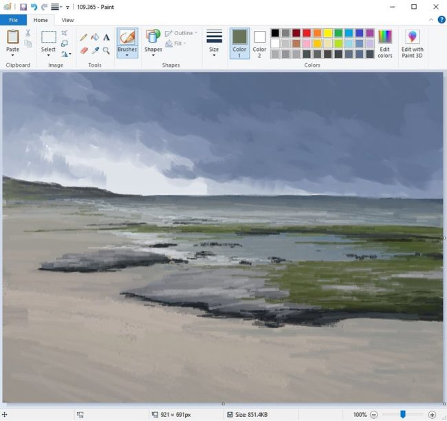 Christian Young Creates Remarkable Art Entirely In Microsoft Paint ...