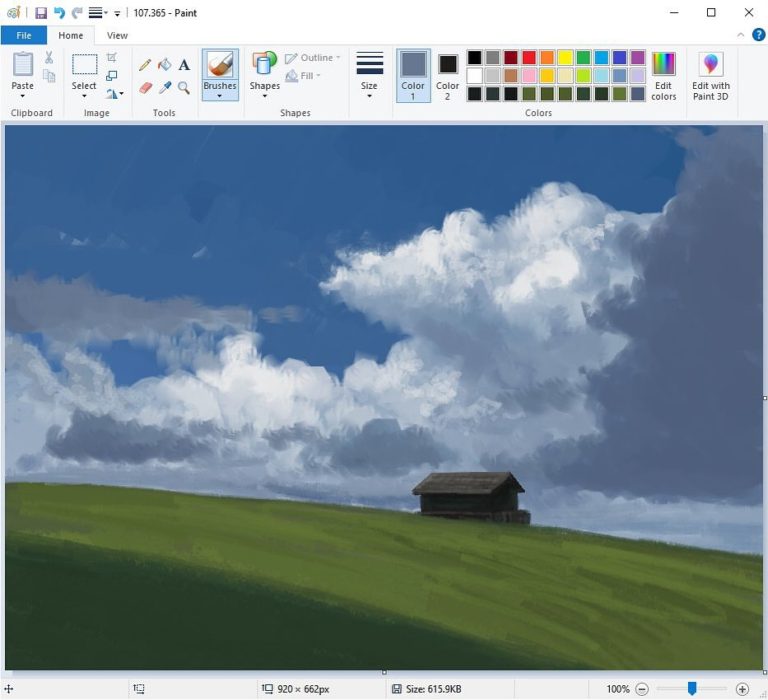 Christian Young Creates Remarkable Art Entirely In Microsoft Paint ...