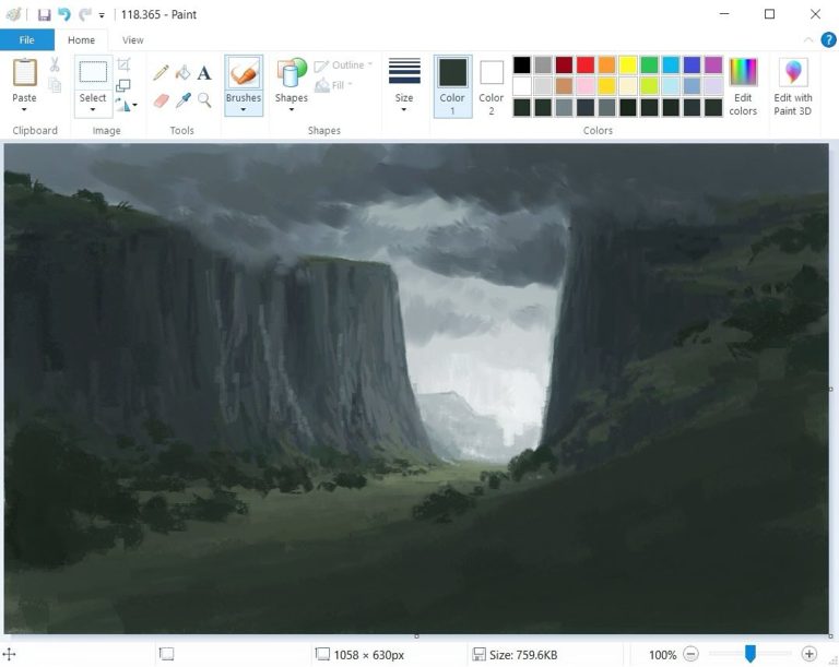 Christian Young Creates Remarkable Art Entirely In Microsoft Paint ...