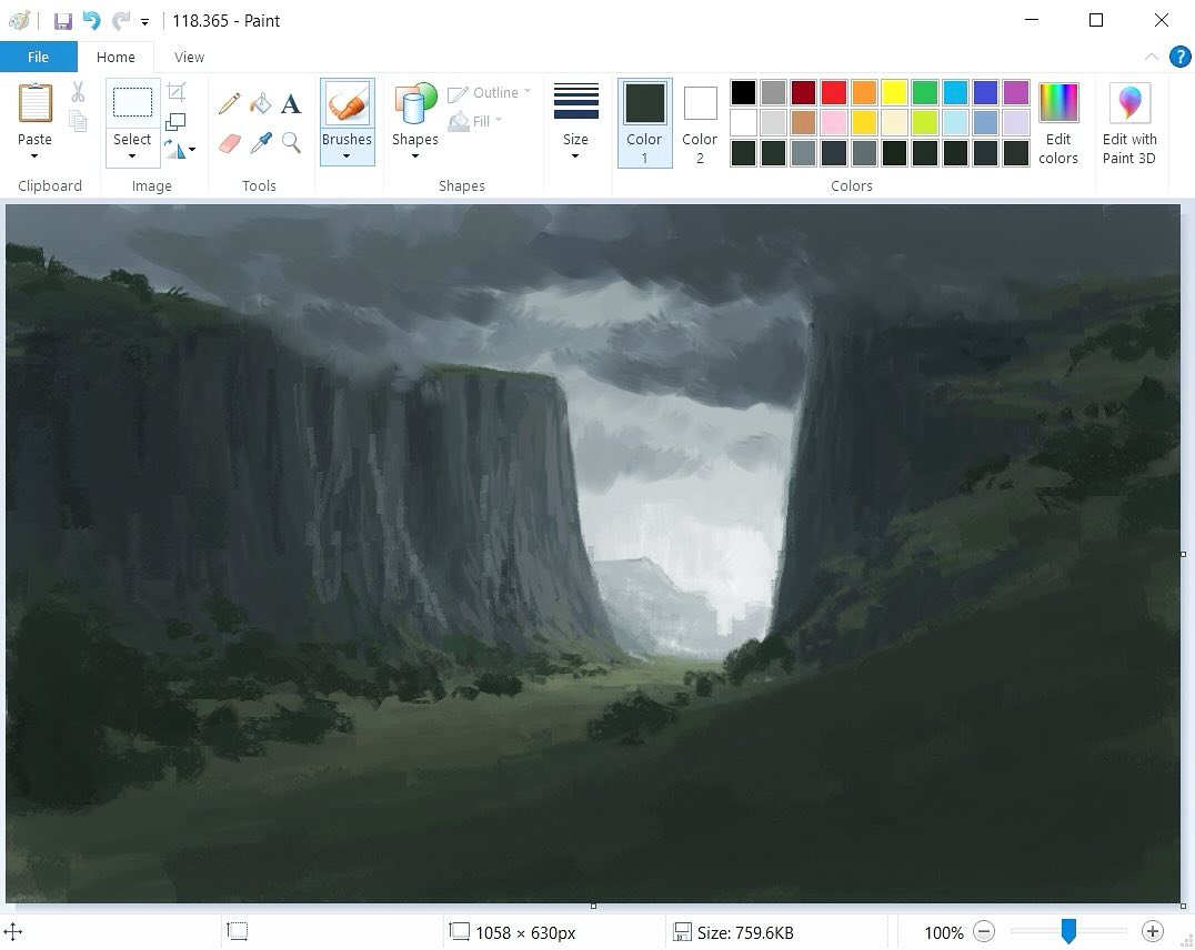 Christian Young Creates Remarkable Art Entirely In Microsoft Paint ...