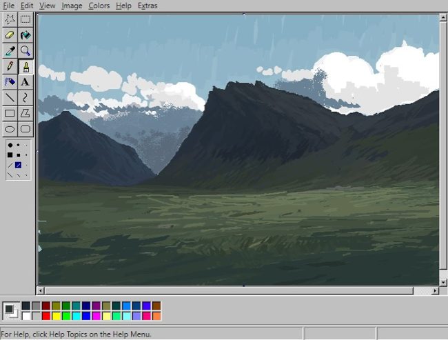 Christian Young Creates Remarkable Art Entirely In Microsoft Paint ...