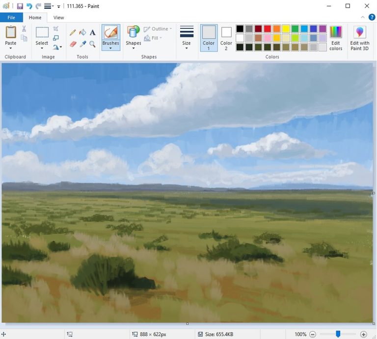 Christian Young Creates Remarkable Art Entirely In Microsoft Paint ...