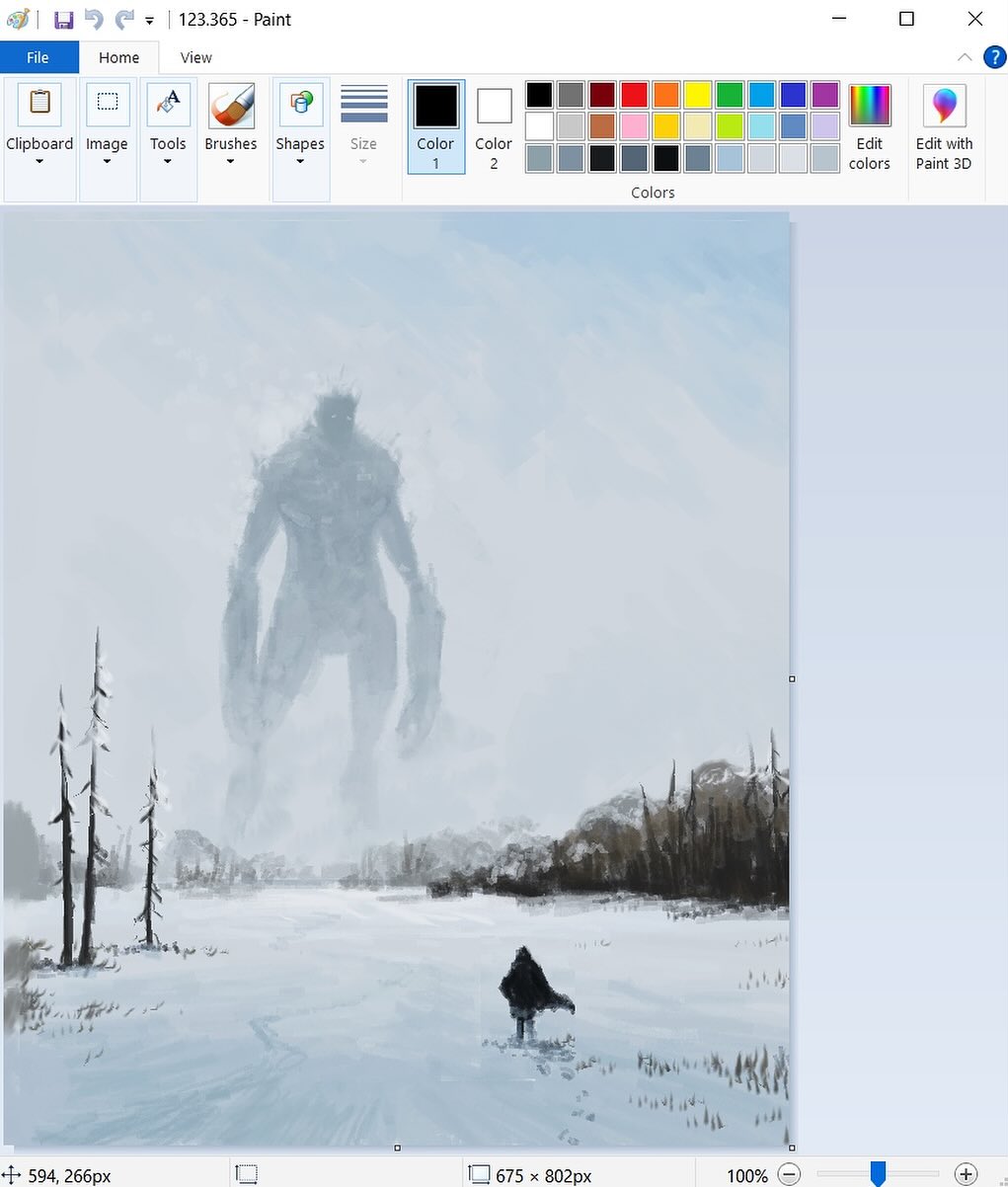 Christian Young Creates Remarkable Art Entirely In Microsoft Paint ...