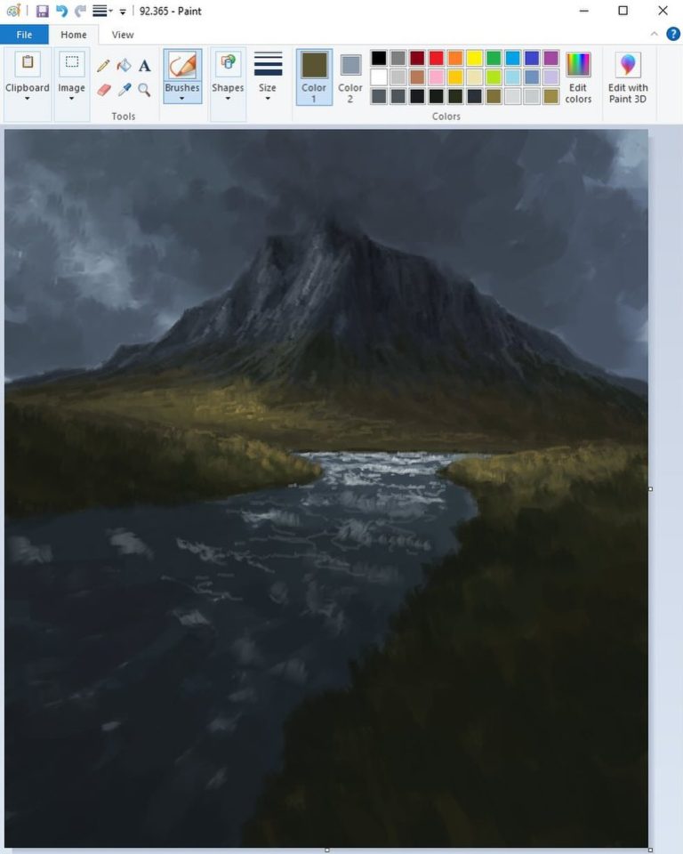 Christian Young Creates Remarkable Art Entirely In Microsoft Paint ...