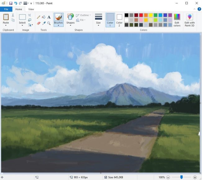 Christian Young Creates Remarkable Art Entirely In Microsoft Paint ... Christian Young Creates Remarkable Art Entirely In Microsoft Paint ...