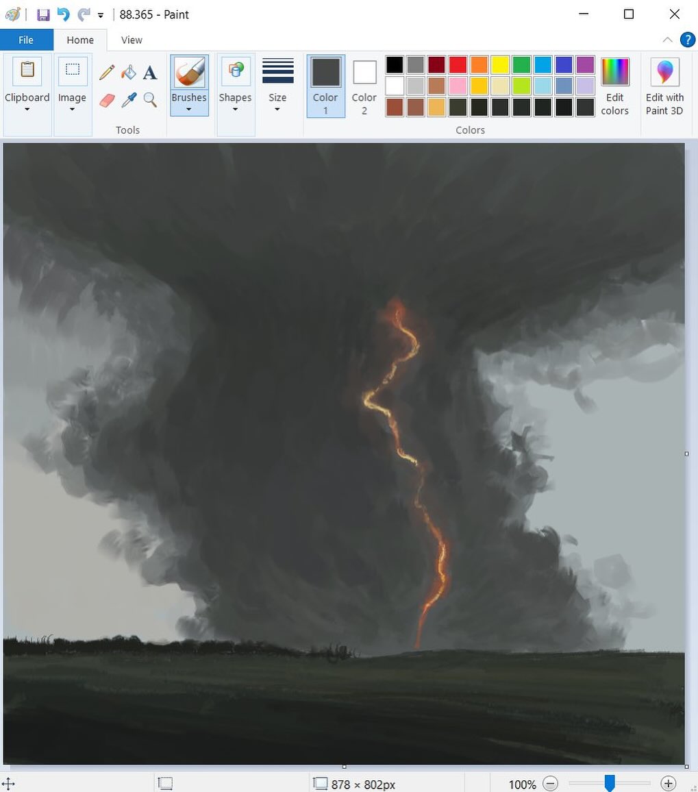 Christian Young Creates Remarkable Art Entirely In Microsoft Paint ...