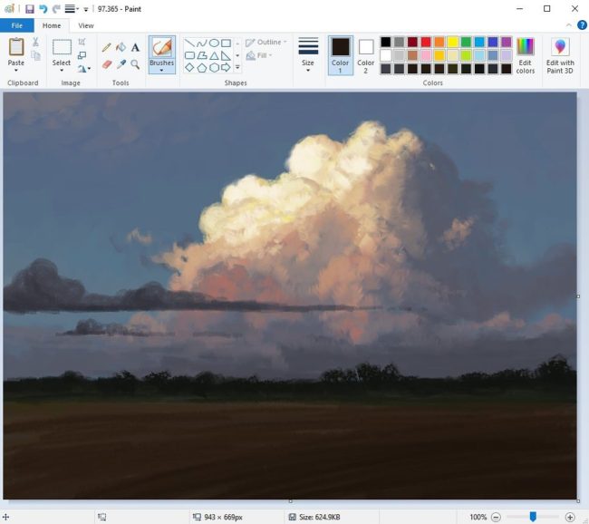 Christian Young Creates Remarkable Art Entirely In Microsoft Paint ...