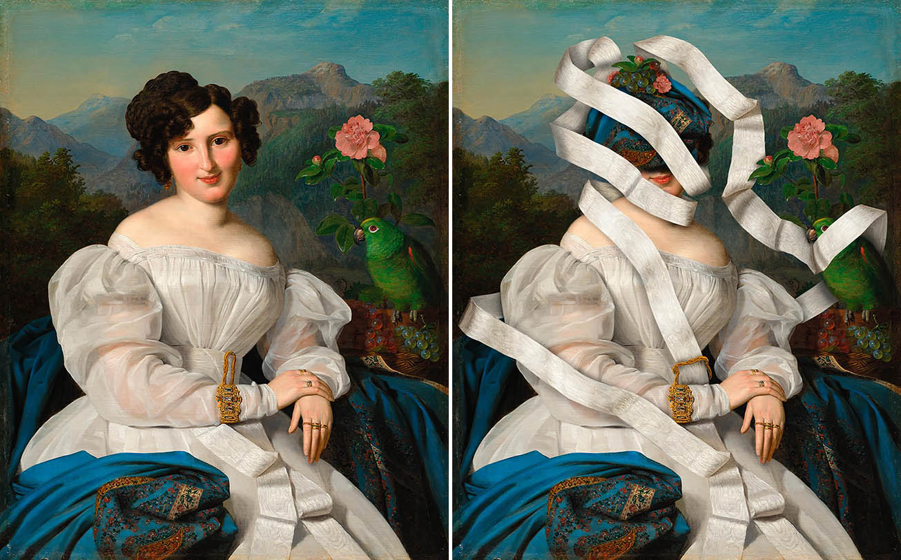 By Using Masks Made Of Their Clothing To Conceal Faces, An Artist ...