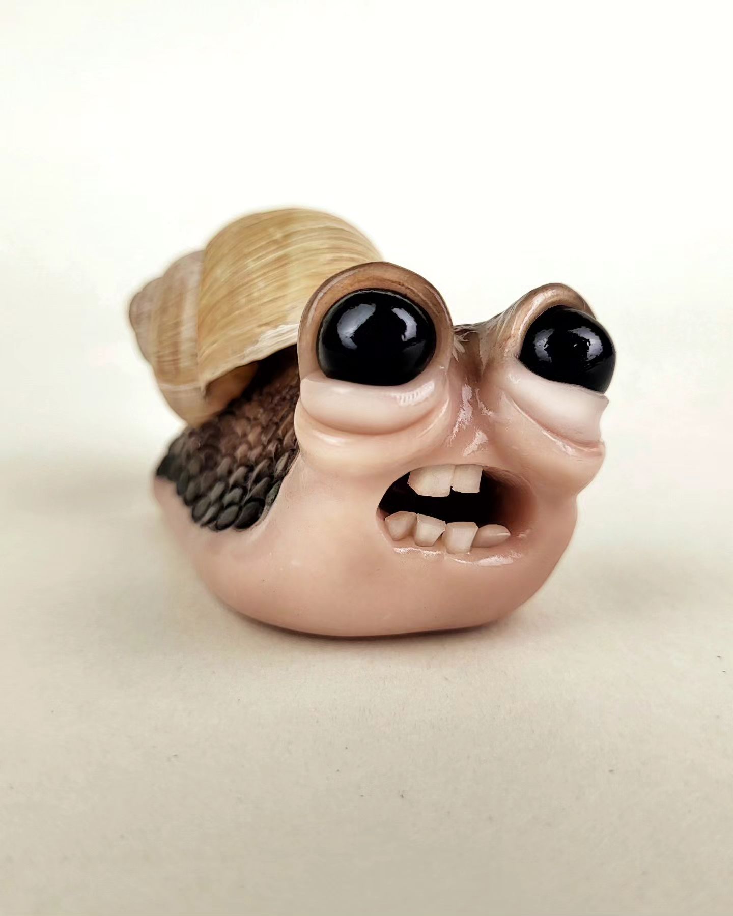 This Artist Creates Surreal Snail Creatures By Using Real Snail Shells ...