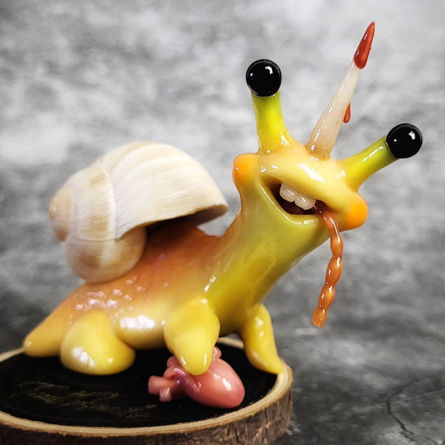 This Artist Creates Surreal Snail Creatures By Using Real Snail Shells ...