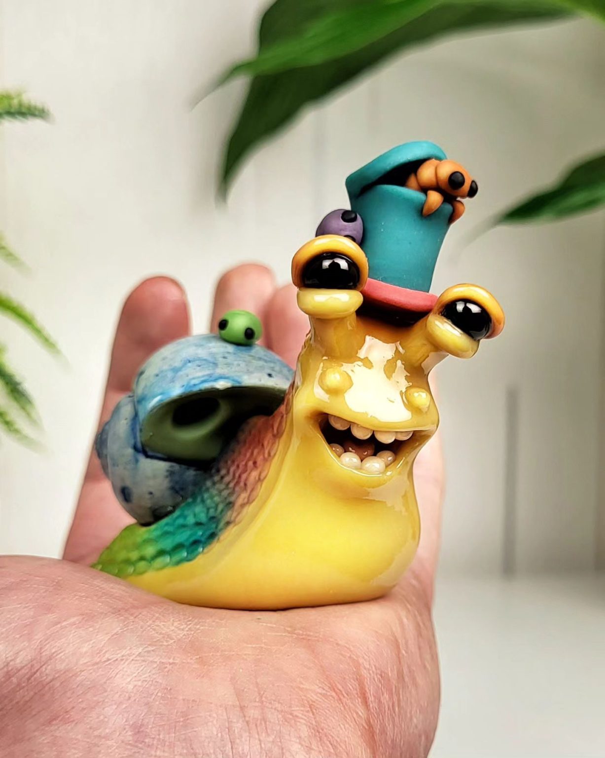 This Artist Creates Surreal Snail Creatures By Using Real Snail Shells ...
