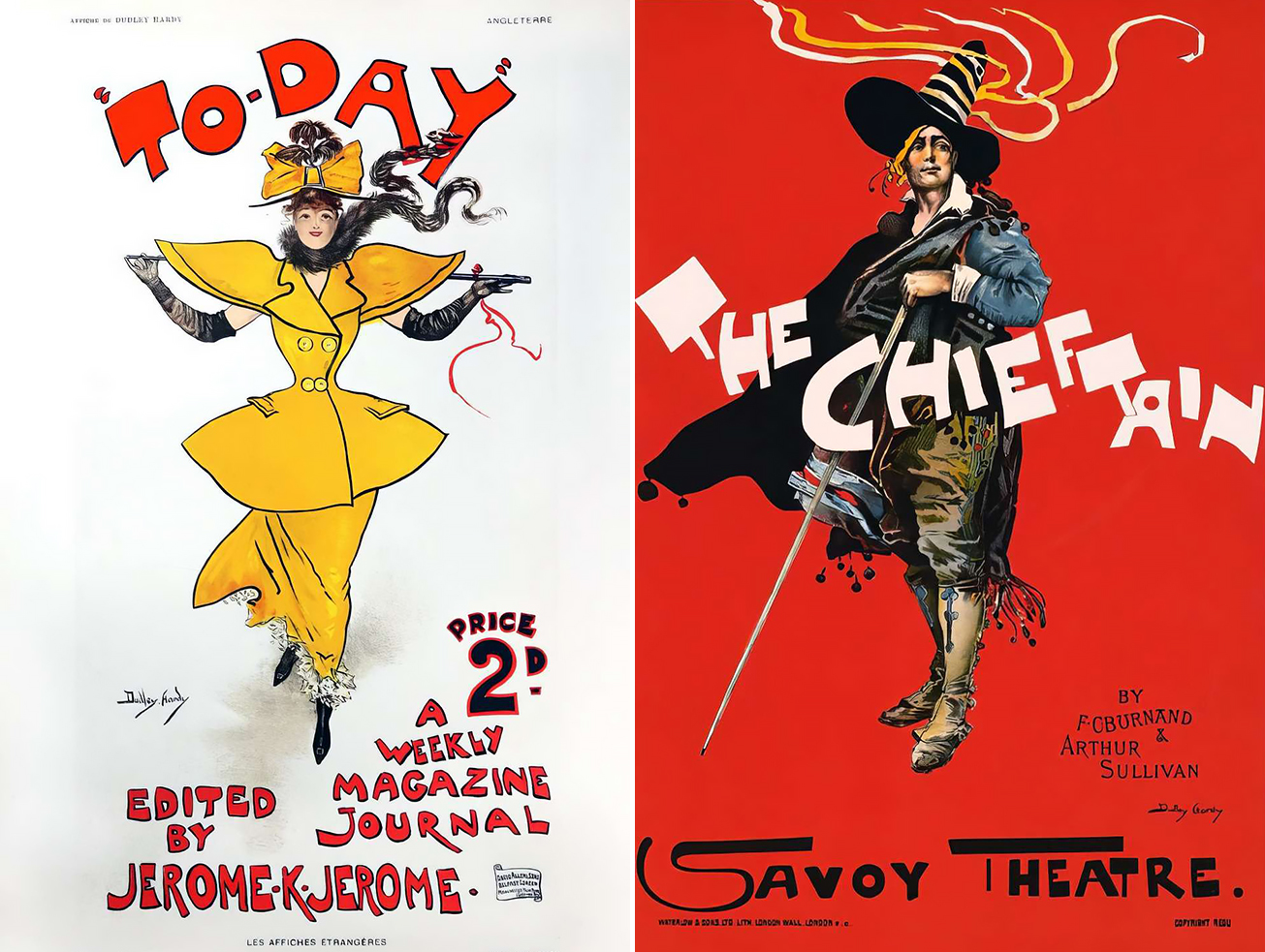 Impressive Posters Illustrated by Dudley Hardy in the Late 19th Century ...