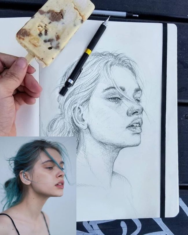 Artist Ronald Restituyo Transforms Simple Sketches Into Photorealistic ...