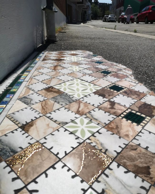 Artist Mends Cracked Sidewalks, Potholes, And Buildings Using Vibrant ...