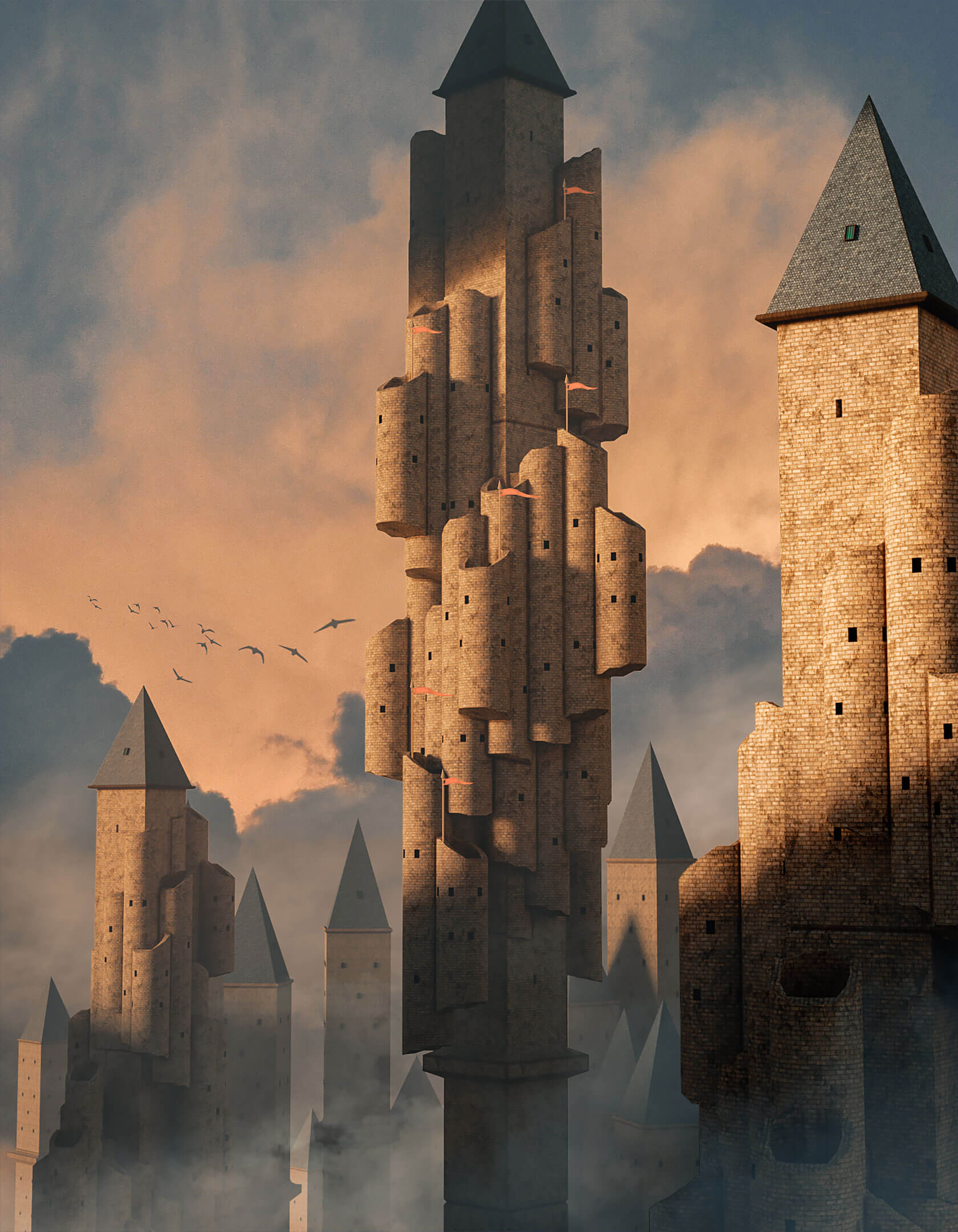 Lost Render: Futuristic Digital Art Series by CJ Gong » Design You ...