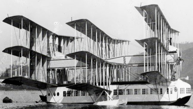 Stunning Photos of the Caproni Ca.60, Italy’s Failed Floating Triplane ...
