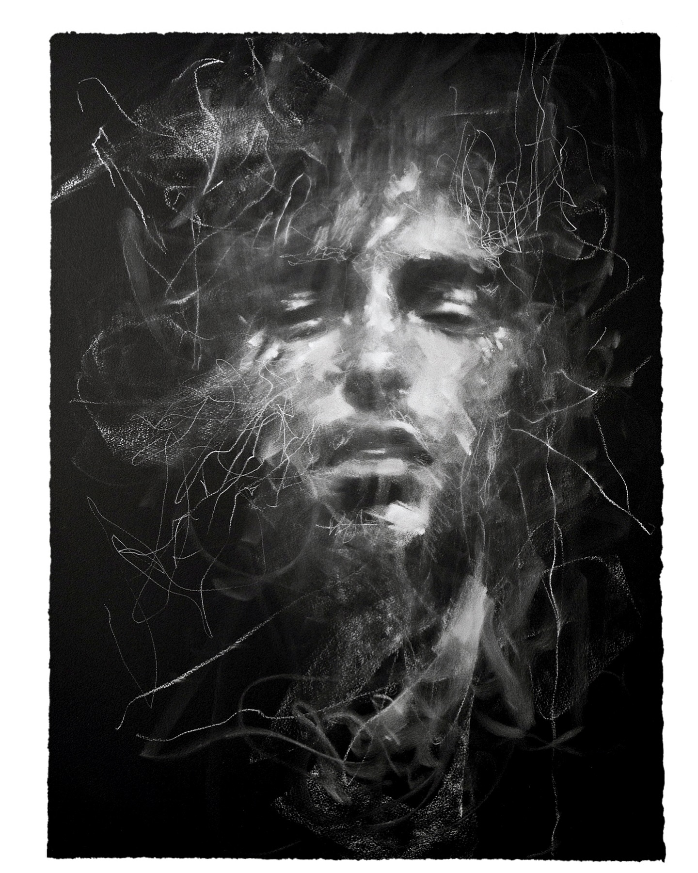 With His Visually Stunning Portraits Drawn Entirely In Charcoal, This ...