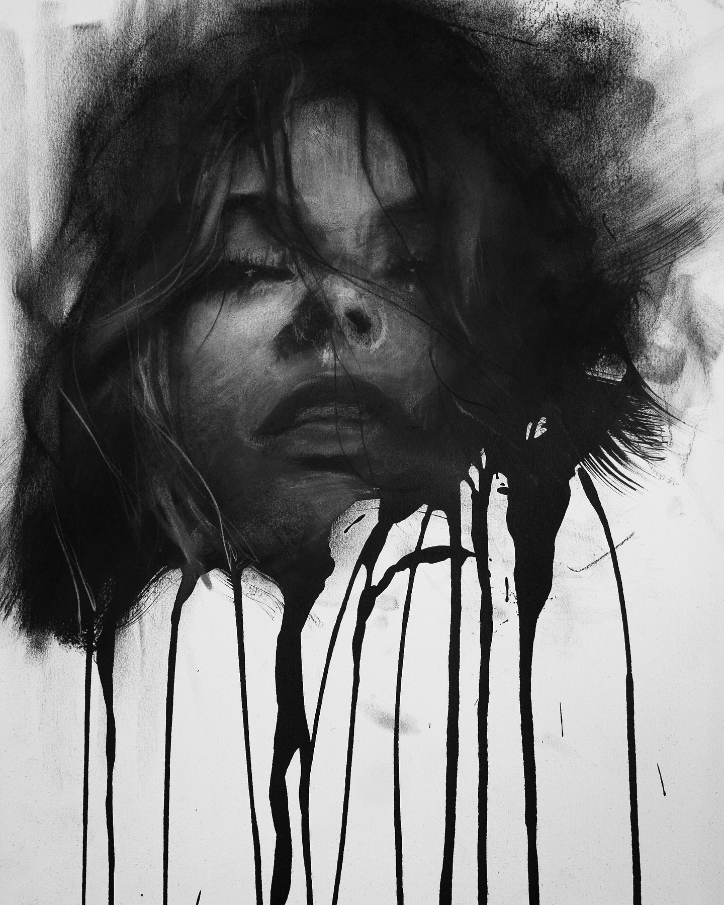 With His Visually Stunning Portraits Drawn Entirely In Charcoal, This ...