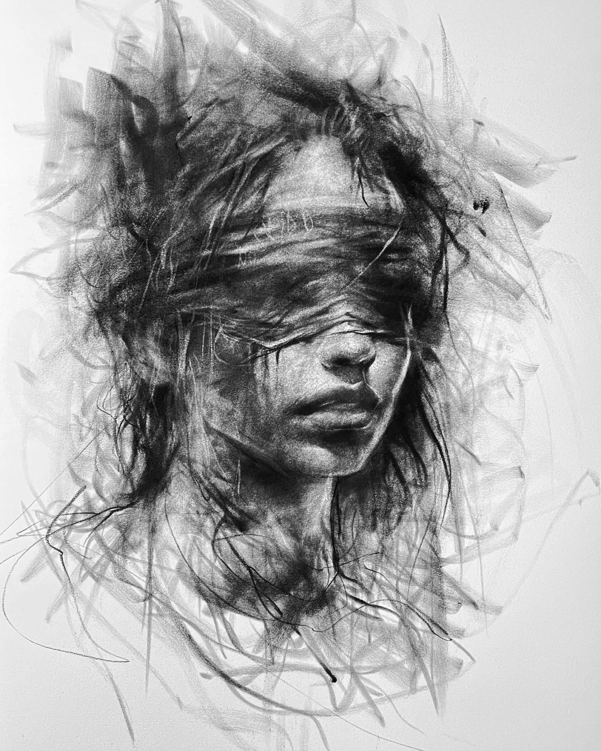 With His Visually Stunning Portraits Drawn Entirely In Charcoal, This ...