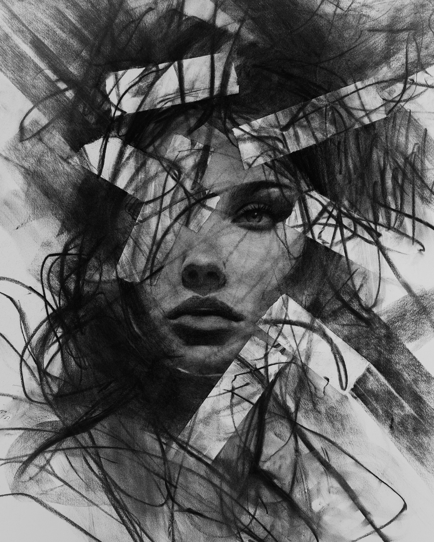 With His Visually Stunning Portraits Drawn Entirely In Charcoal, This ...