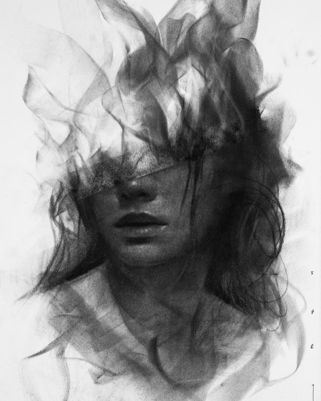 With His Visually Stunning Portraits Drawn Entirely In Charcoal, This ...