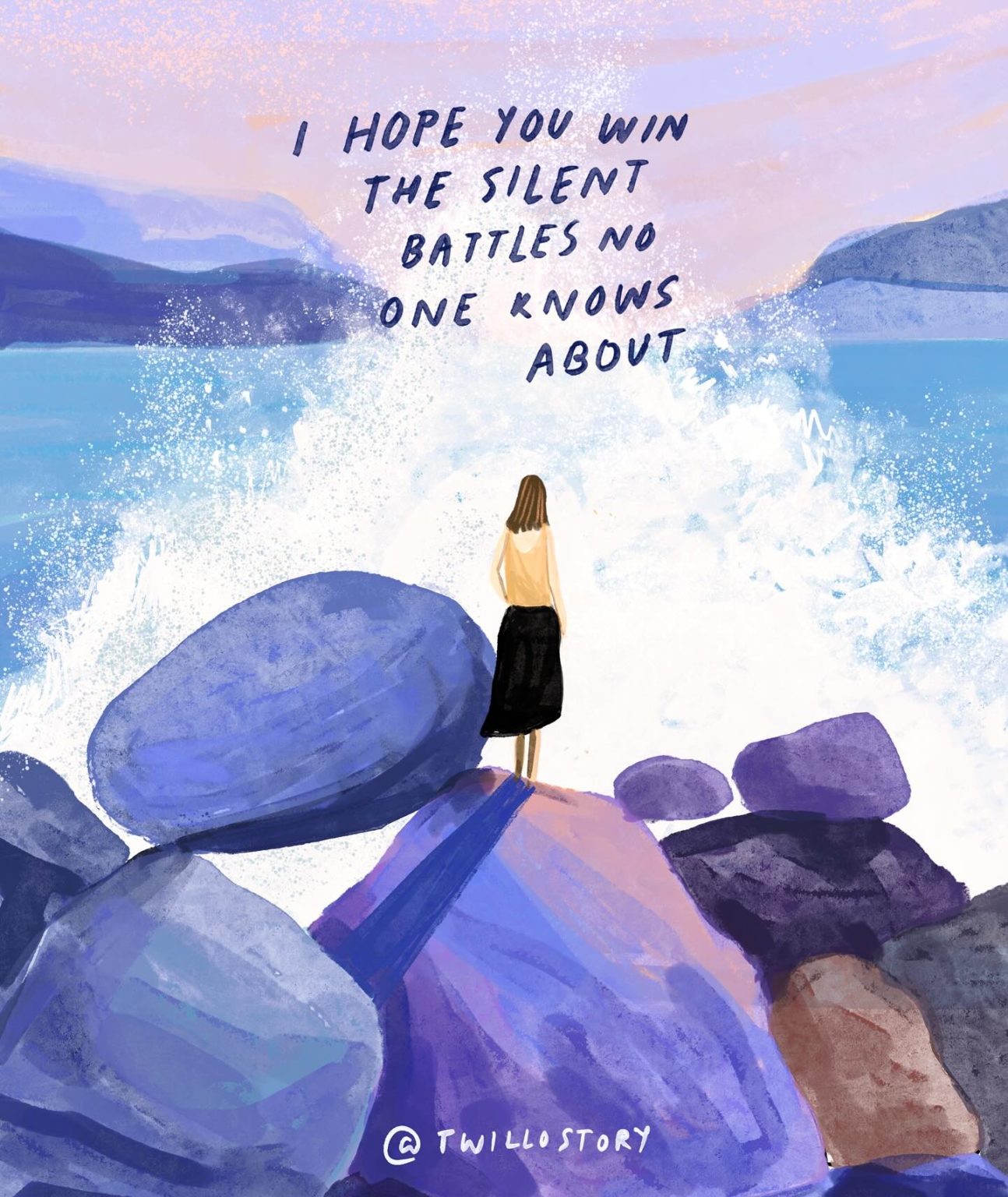 This Artist Creates Uplifting Illustrations For Mental Wellness And ...