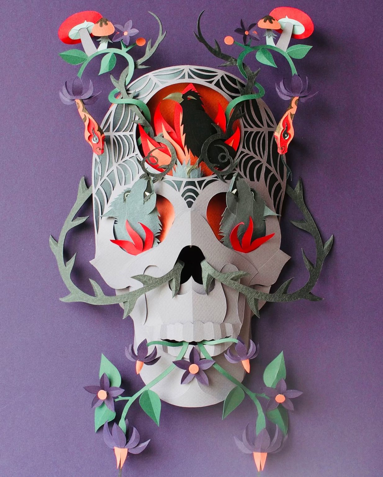 The Delicate and Colorful Paper Tranformations by Helen Musselwhite ...