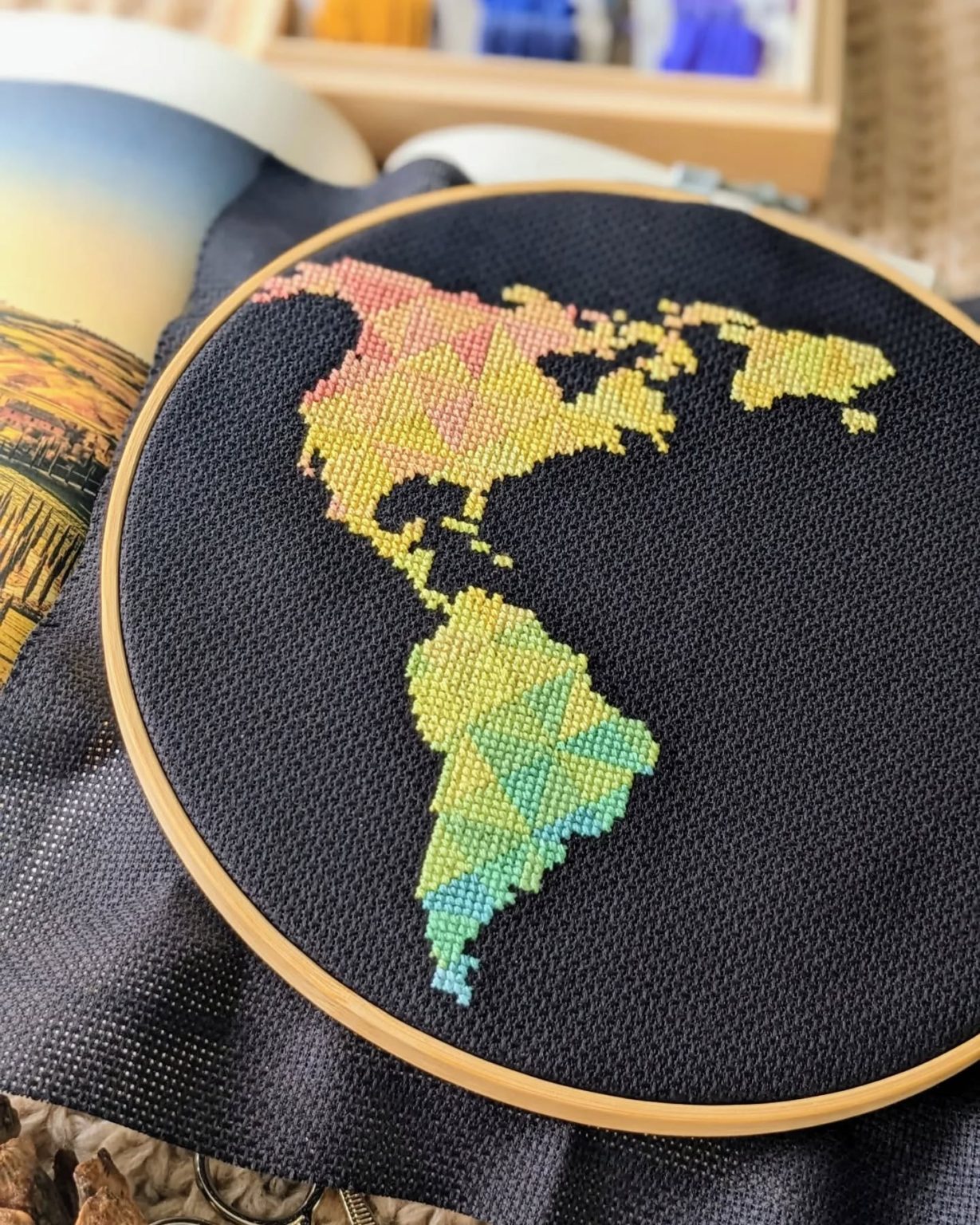 This Artist Creates Beautiful Colorful Embroidered Maps » Design You ...