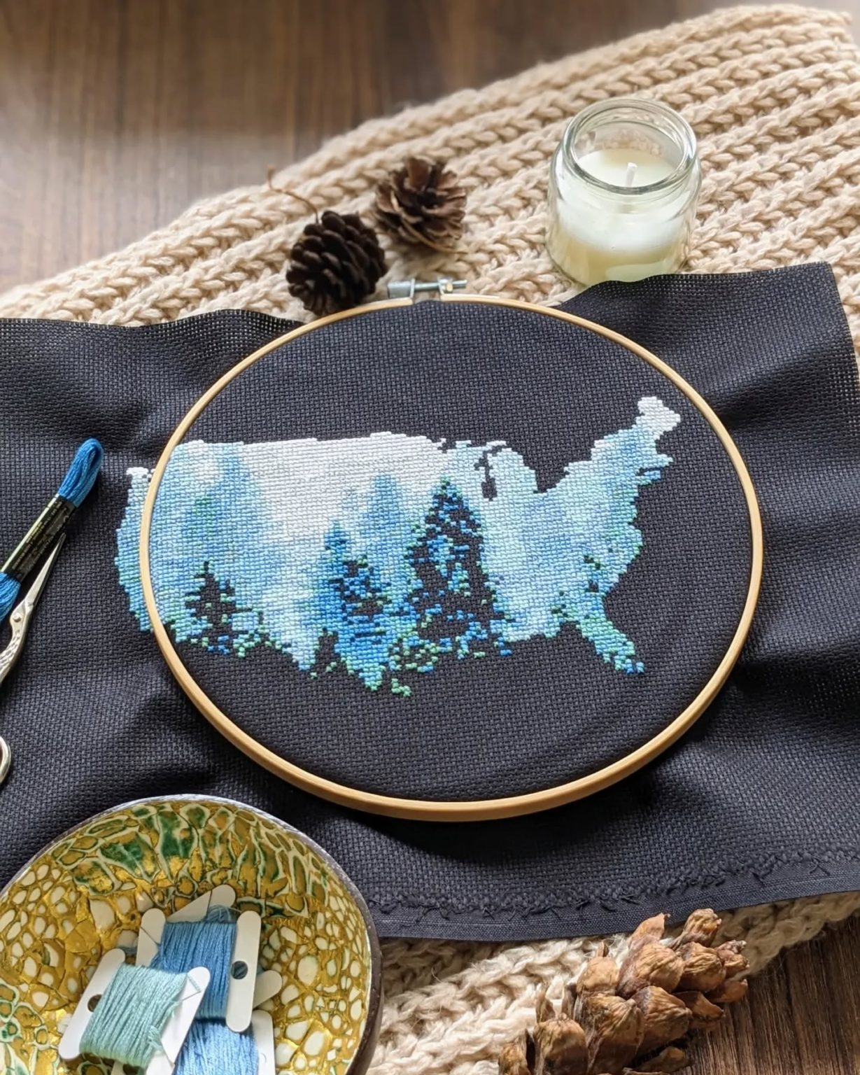 This Artist Creates Beautiful Colorful Embroidered Maps » Design You ...
