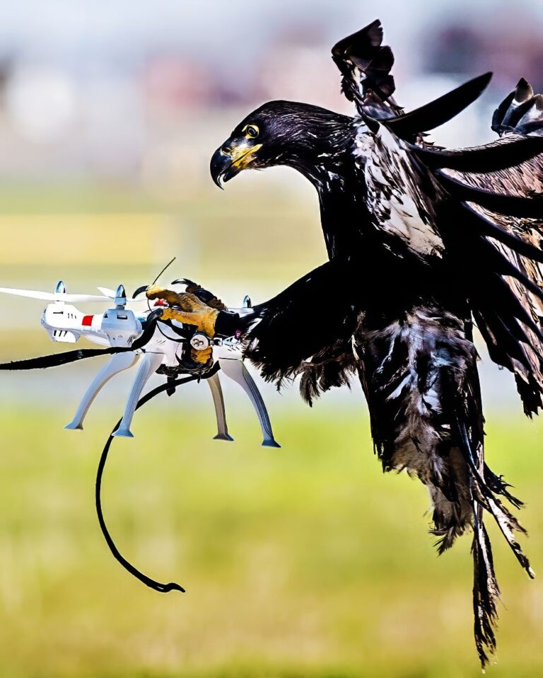 Tech Experiment vs Nature: Incredible Photos of Eagles Attacking Drones ...