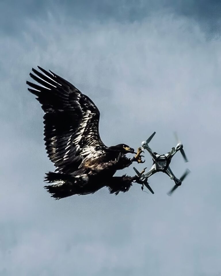 Tech Experiment vs Nature: Incredible Photos of Eagles Attacking Drones ...