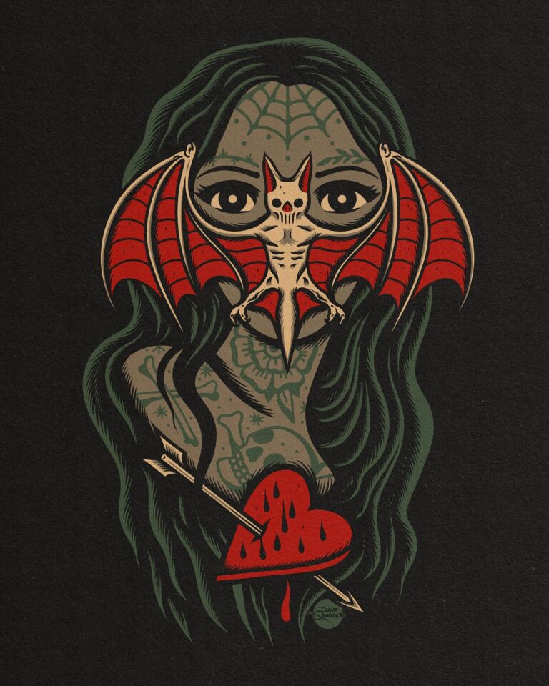 Classic Tattoo Art Collides with Pop Culture in Stunning Illustrations ...