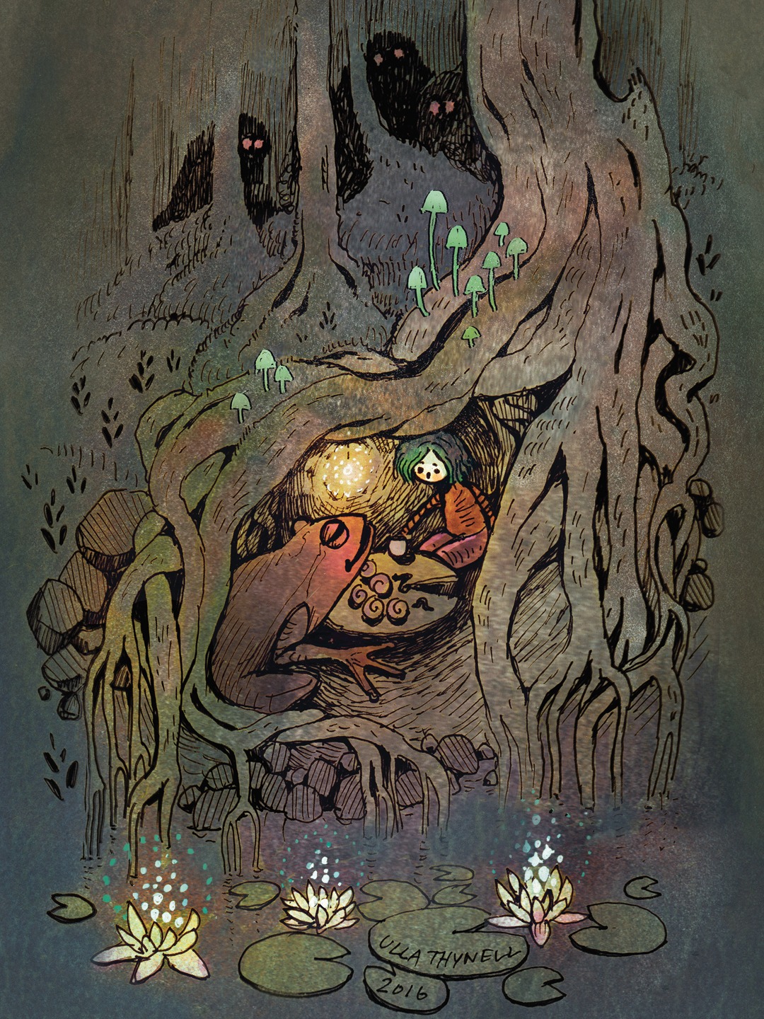 Finnish Illustrator Creates Dream‑like Forest Worlds With Watercolour ...