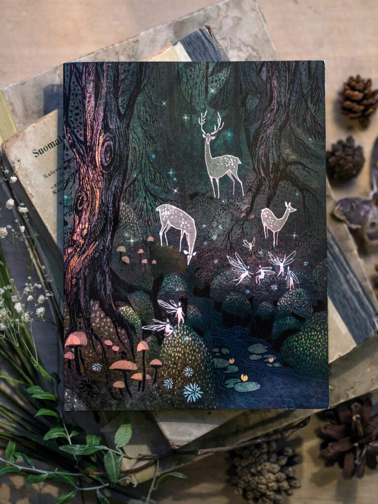 Finnish Illustrator Creates Dream‑like Forest Worlds With Watercolour ...