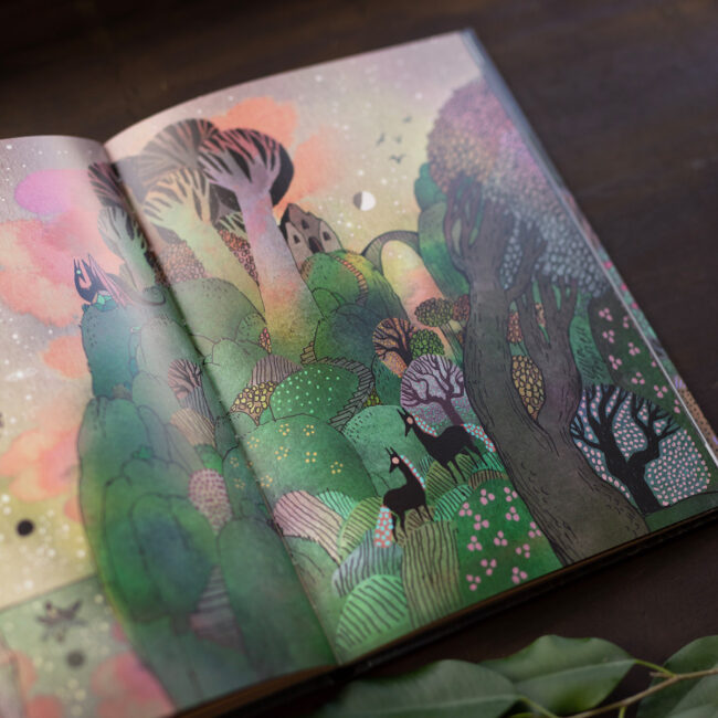 Finnish Illustrator Creates Dream‑like Forest Worlds With Watercolour ...