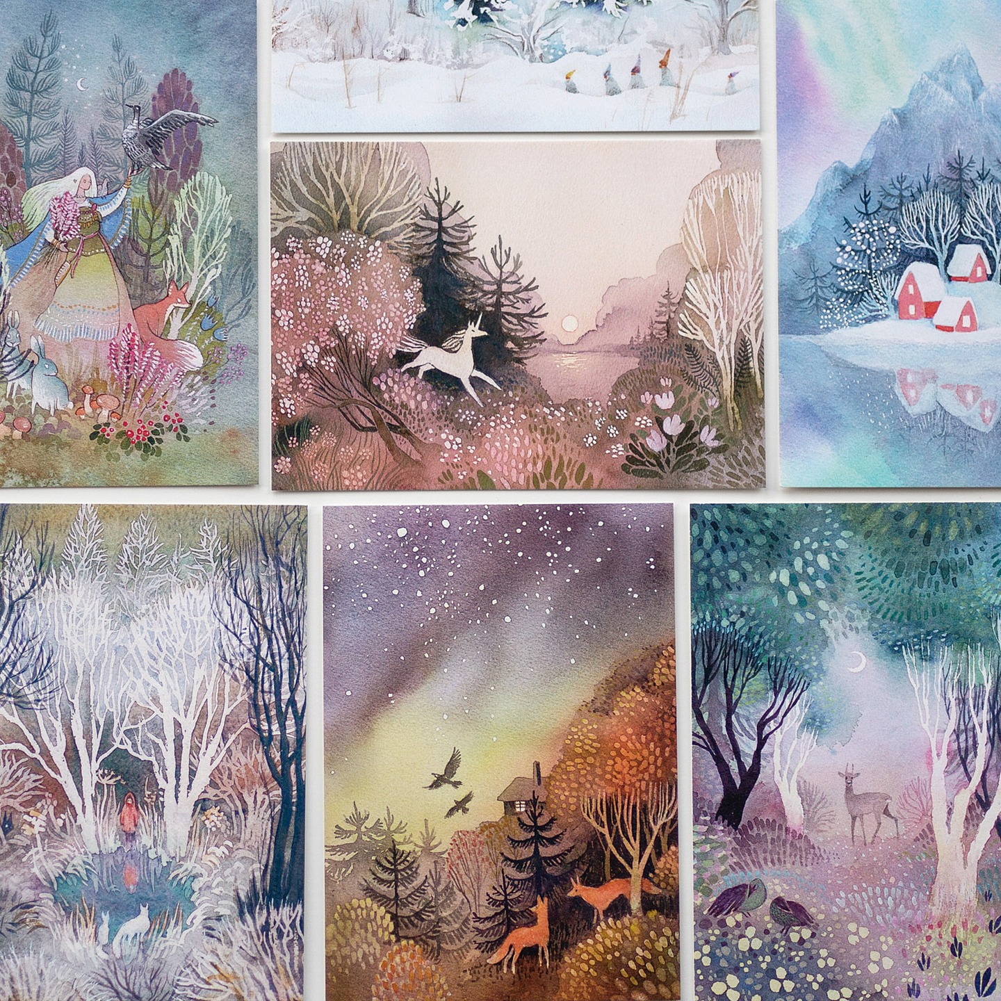 Finnish Illustrator Creates Dream‑like Forest Worlds With Watercolour ...