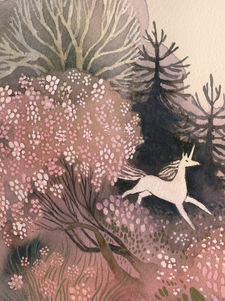 Finnish Illustrator Creates Dream‑like Forest Worlds With Watercolour ...