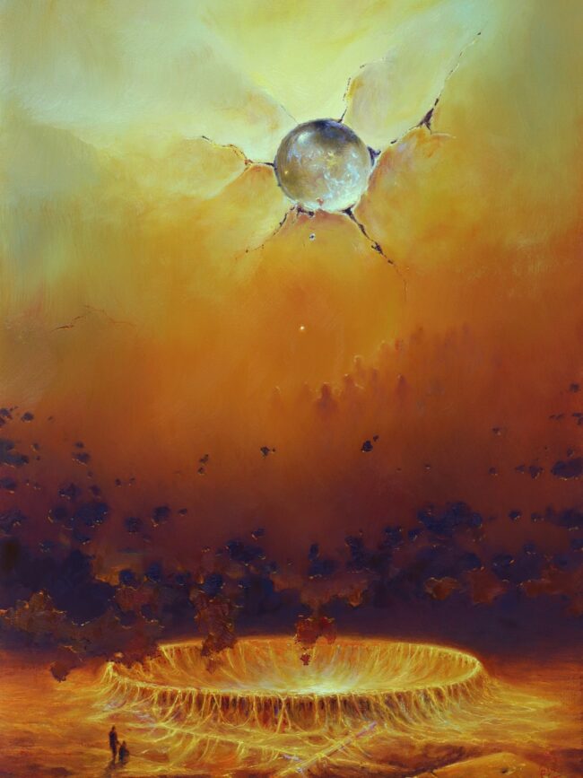 Mariusz Lewandowski Painted Apocalyptic Monoliths And Lone Witnesses To ...