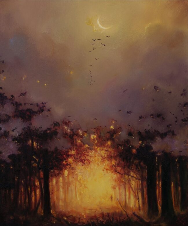 Mariusz Lewandowski Painted Apocalyptic Monoliths And Lone Witnesses To ...
