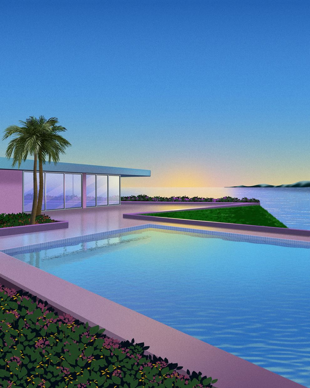 Alex Branicki Builds A Vaporwave World Full Of Light, Coastlines, And ...